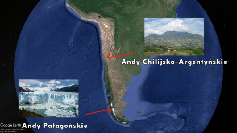 Ameryka Południowa - krainy geograficzne, góry wyżyny, niziny, rzeki