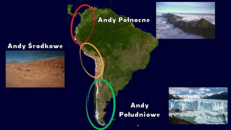 Ameryka Południowa - krainy geograficzne, góry wyżyny, niziny, rzeki